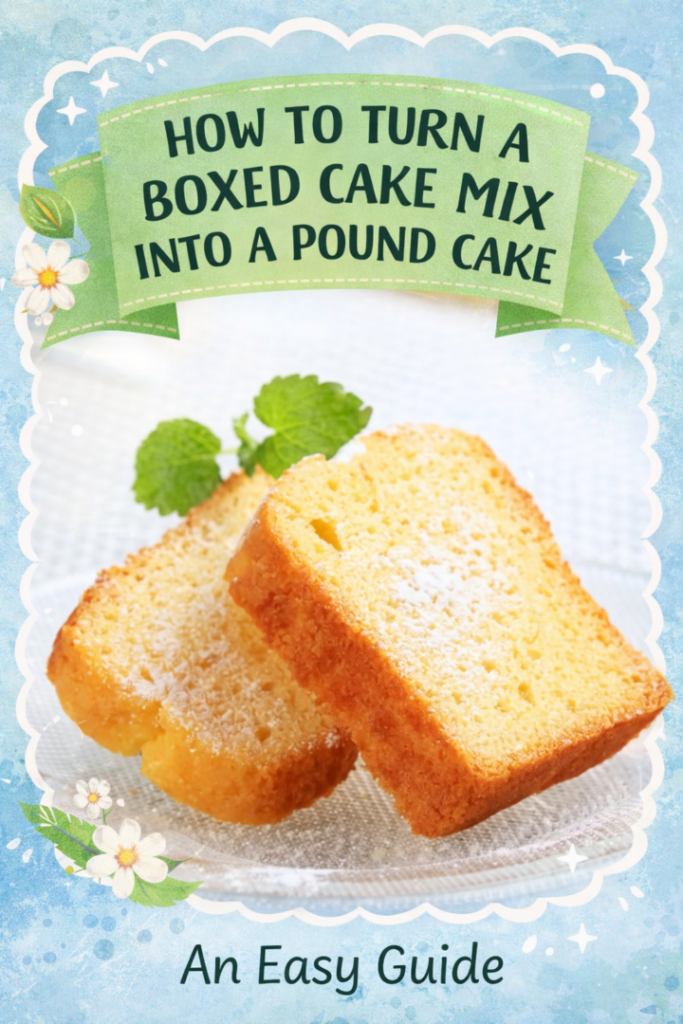 How to Turn a Boxed Cake Mix into a Pound Cake | Out of the Box Baking