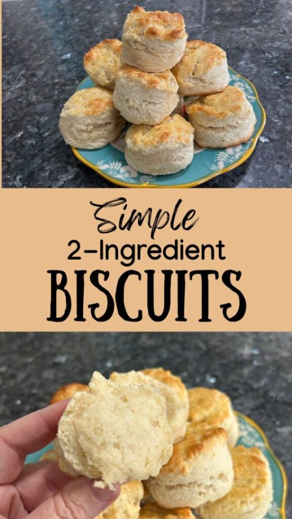 Simple 2-Ingredient Biscuits - Out of the Box Baking