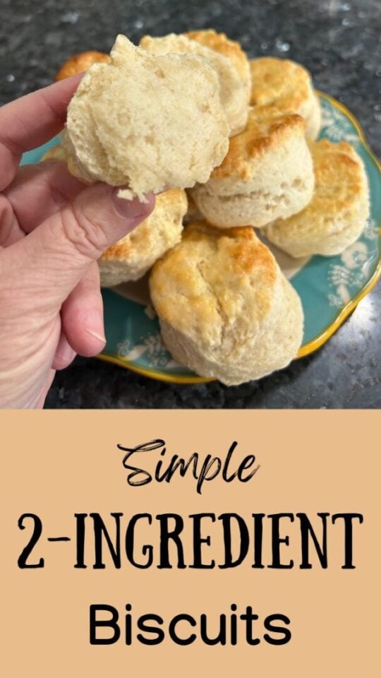 Simple 2-Ingredient Biscuits - Out of the Box Baking