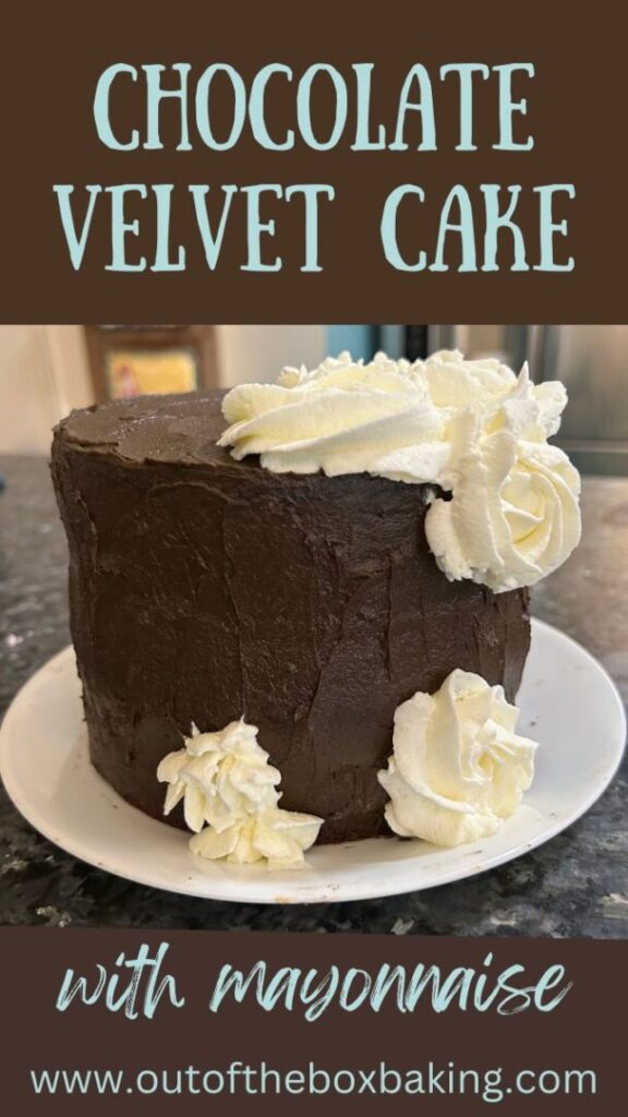 Chocolate Velvet Cake with Mayonnaise (Doctored Cake Mix) - Out of the ...