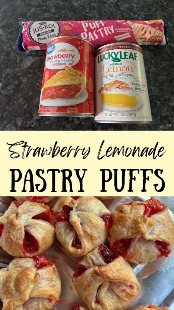 Strawberry Lemonade Pastry Puffs - Out of the Box Baking