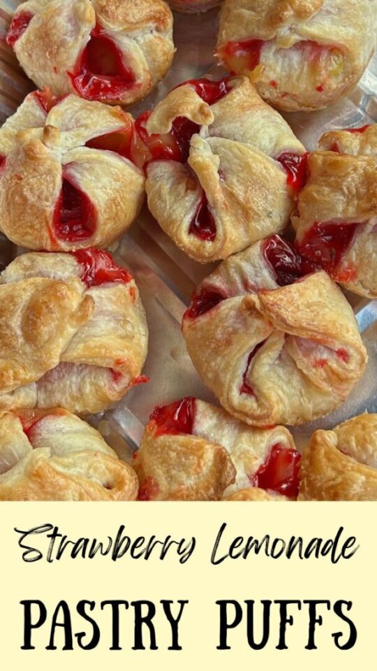 Strawberry Lemonade Pastry Puffs - Out of the Box Baking