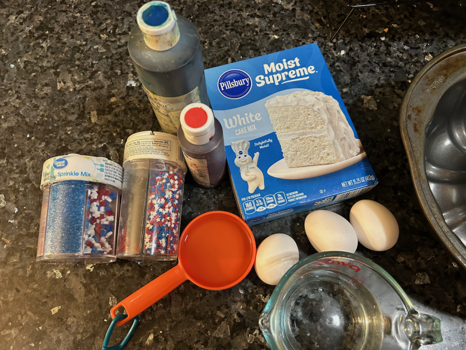 Star-Spangled Bundt Cake - Out of the Box Baking