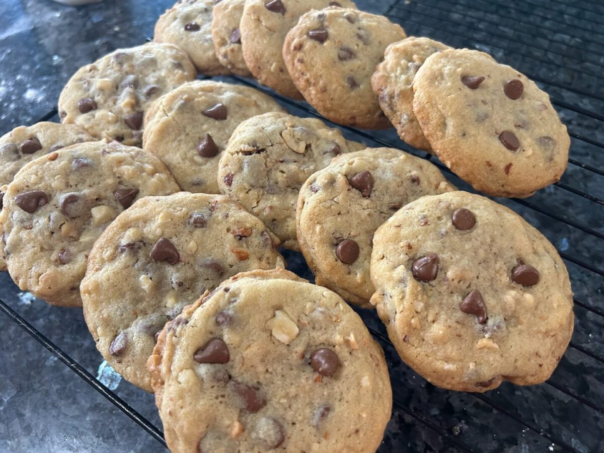 Spanish Peanut Chocolate Chip Cookies - Out of the Box Baking