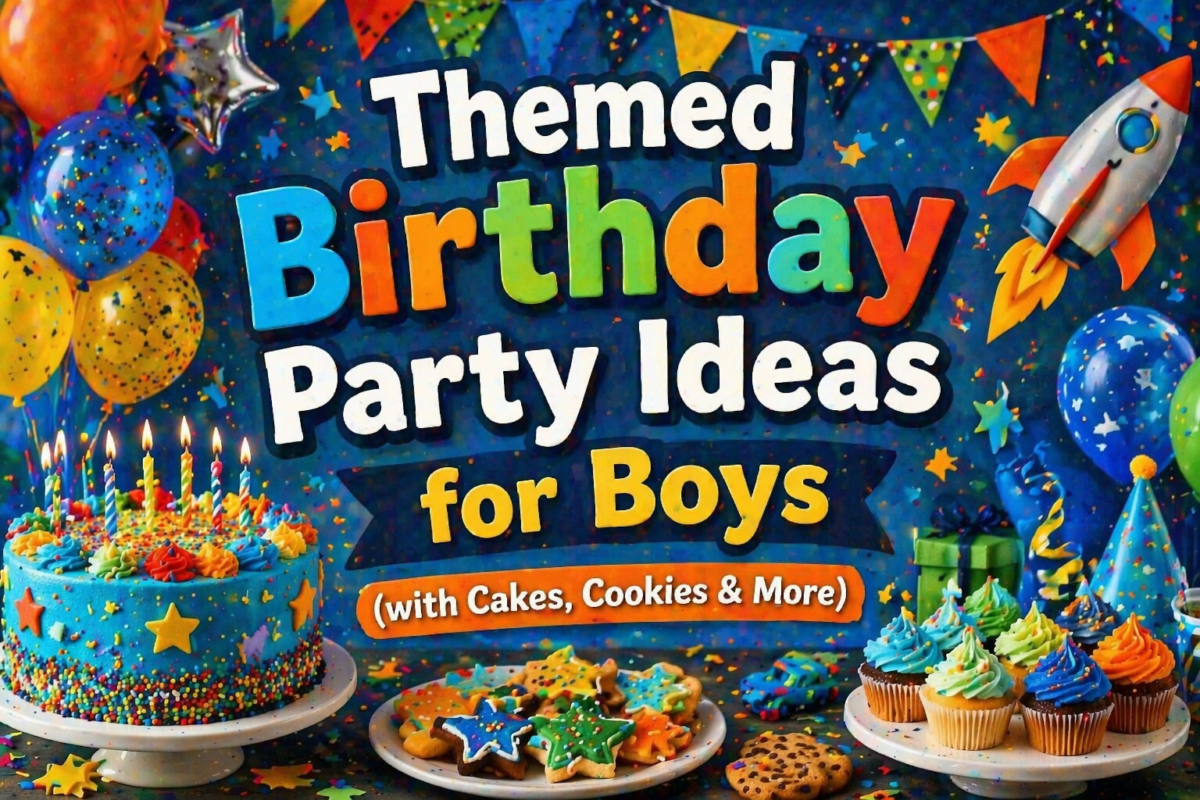 Themed Birthday Party Ideas for Boys (with Cakes, Cookies & More) - Out ...